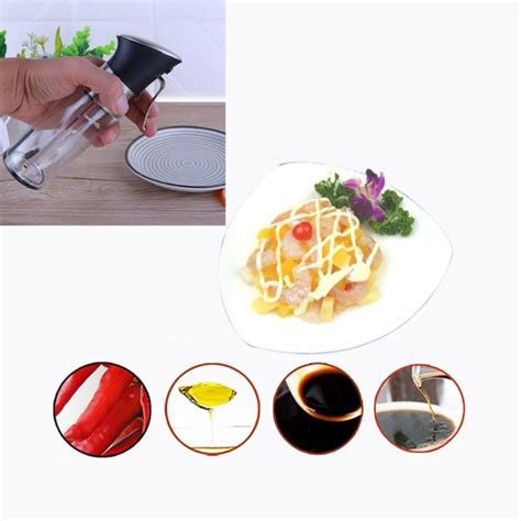 2 Pcs 2 In 1 올리브 오일 디스펜서 병 냄비 오일 용기 보관 병 식초 분무기 향신료 오일러 소스 주방 요리 도구