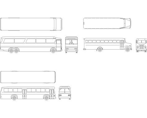 Passenger Bus Cad Block Cadblocks Hub For Industrial Design