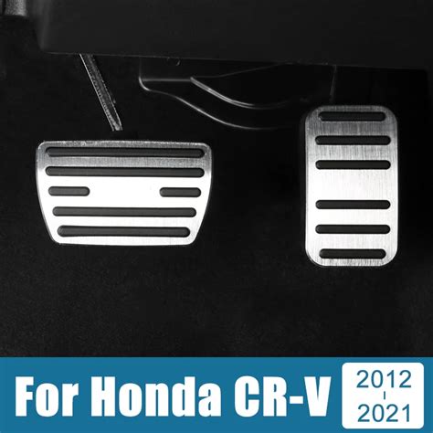 혼다 Crv Cr V 2012 2017 2018 2019 2020 2021 알루미늄 자동차 발 가속기 브레이크 페달 커버 트림