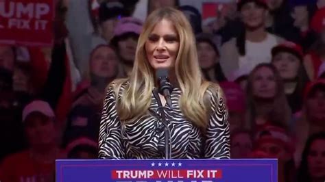 美国大选倒计时，梅拉尼娅罕见出席特朗普竞选集会凤凰网视频凤凰网