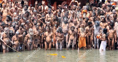 Indian Naga Sadhus Naked Holy Men Editorial Stock Photo Stock Image Shutterstock