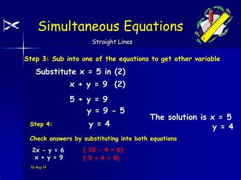 PPT Simultaneous Equations PowerPoint Presentation Free Download ID 3112452