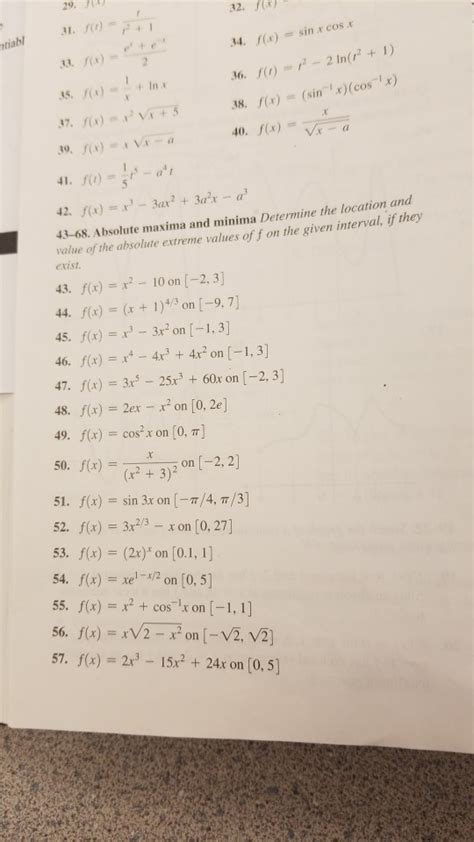 Solved How Would You Calculate The Max And Min For Problem Chegg
