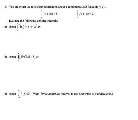 Solved 8 You Are Given The Following Information About A