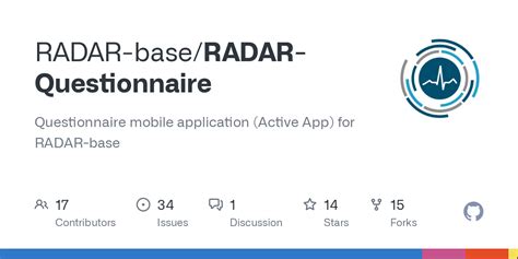 Radar Questionnairervicets At Master · Radar Baseradar Questionnaire · Github