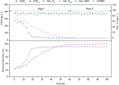The Variations Of Influent Effluent And Removal Efficiency During The