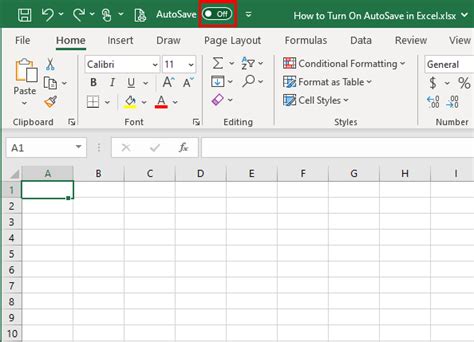How To Turn On Autosave In Excel 3 Easy Ways