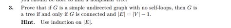 solved prove that if g is a simple undirected graph with no