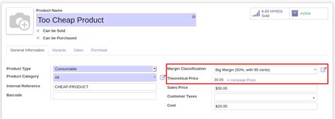 Odoo Addon Product Margin ClassificationPyPI