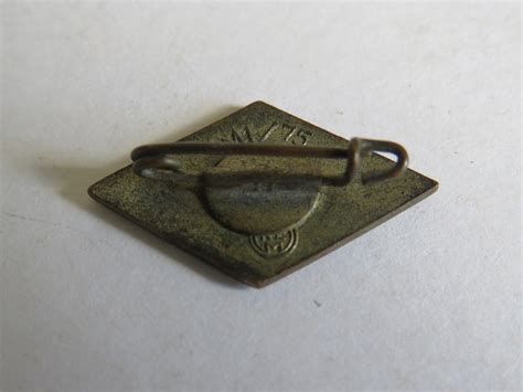 Hitler Youth Pin Back Diamond Malcolm Wagner Militaria