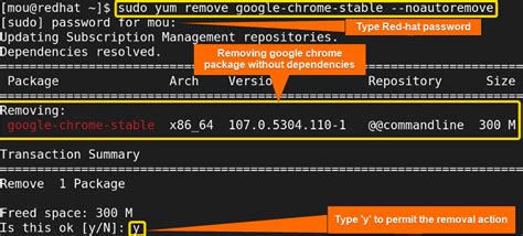 how to force remove a package without dependencies using yum [2 methods]