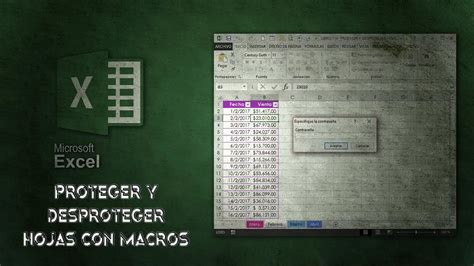 proteger y desproteger hojas con macros en excel