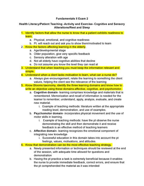 Fundamentals Ii Exam 2 Exam 2 Fundamental Notes Fundamentals Ii