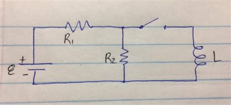 Solved Rl Circuits Find The Emf Right After The Switch Is