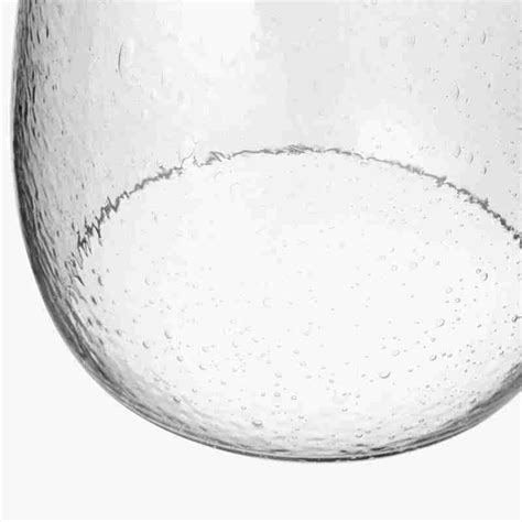 Beja Organic Shape Tall Clear Bubble Glass Pendant Avenue Interiors