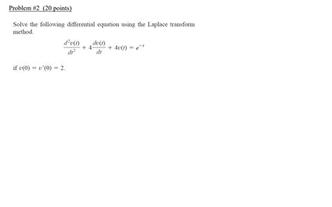 solved problem 2 20 points solve the following