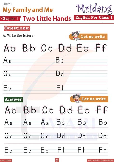 NCERT Solutions For Class English Mridang Chapter And Of Unit