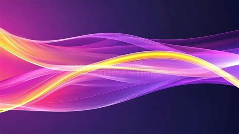 Vibrant Flowing Abstract Waves Of Light And Color On A Dark Background Stock Footage Video Of