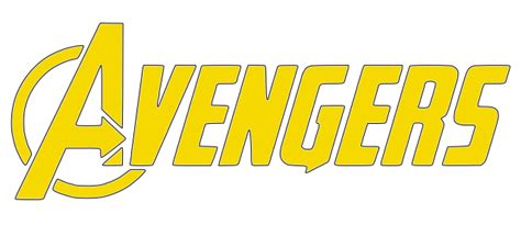 Yellow Avengers Neon Logo Hd Png Citypng