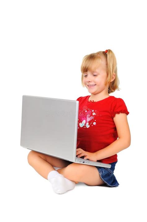 Excitment stock image. Image of beauty, laptop, looking - 18487985