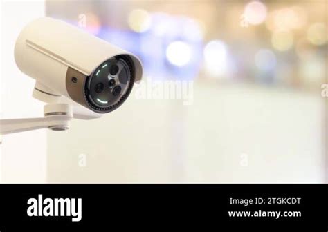 Cctv Camera Installed On Wall Of The Building Scan The Area For Surveillance Purposes Can Be