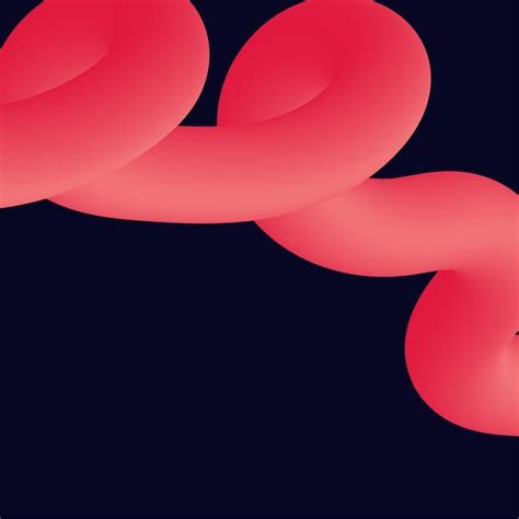 3d 추상 다채로운 트위스트 액체 모양 크리 에이 티브 디자인 요소 배너 배경 포스터에 대 한 벡터 현대 그라디언트 모양 요소 무료 벡터