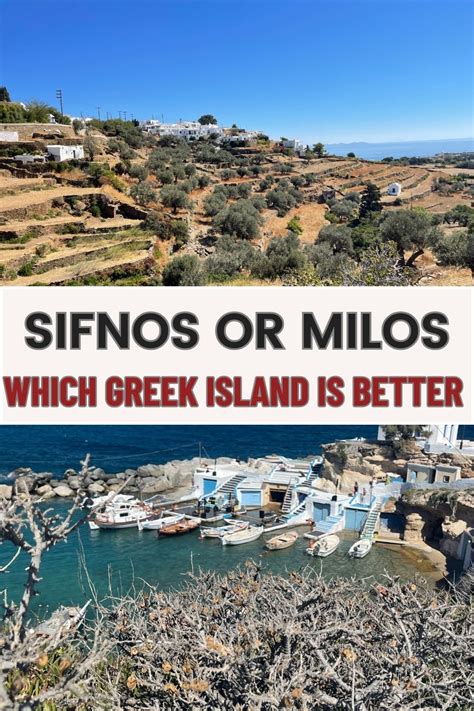 Sifnos Or Milos Which Greek Island Should You Visit