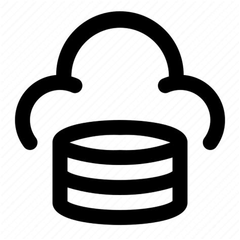 Cloud Server Hosting Database Big Data Icon Download On Iconfinder