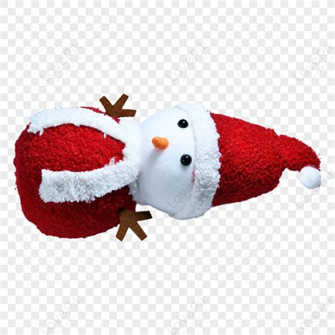 빨간 모자와 흰색 스카프 크리스마스 장식 장식품 눈사람제전분위기 Png 일러스트 무료 다운로드 Lovepik