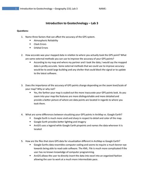 Lab Arcgis This Is The Third Lab Required By Gis Introduction To Geotechnology