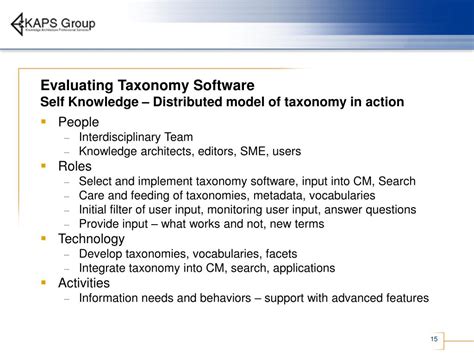 Ppt Selecting Taxonomy Software Who Why How Powerpoint Presentation Id 543685