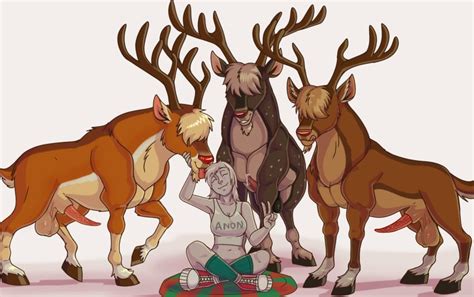 Rule 34 Animal Genitalia Animal Penis Anon Antlers Bell Bell Harness