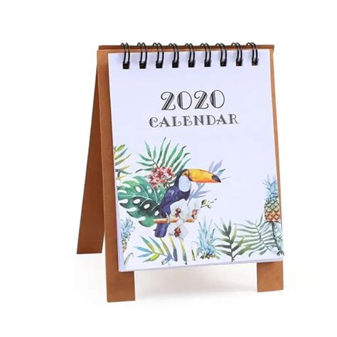 Год простой мультяшный мини календарь креативный Настольный вертикальный бумажный