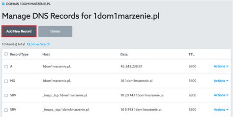 How Do You Change Your Domain S A Or MX Record Pomoc Home Pl