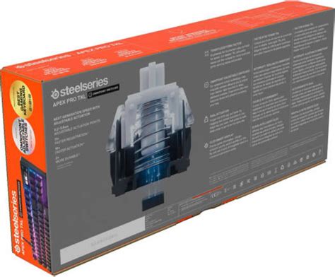 SteelSeries Apex Pro TKL Wired Mechanical Keyboard OmniPoint Switches Adjustable Actuation