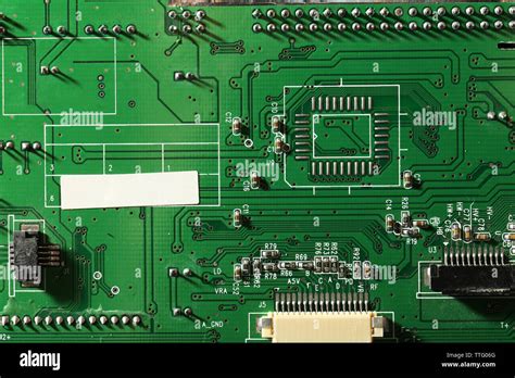 Computer Motherboard Close Up Stock Photo Alamy