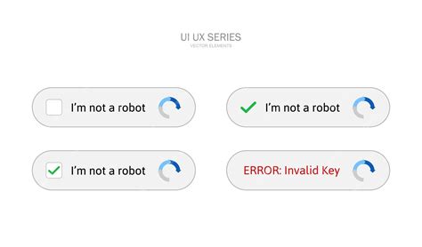 Premium Vector Captcha Im Not A Robot Robot Verification Recaptcha