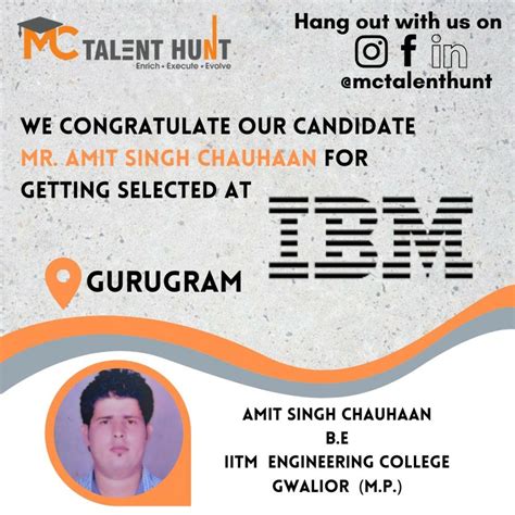 Mc Talent Hunt On Linkedin Placements Itjobs Selection Skillset Softskills Positiveattitude