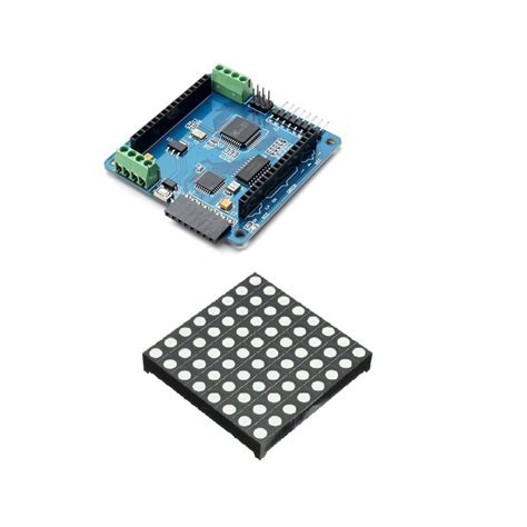 Colorduino Led Rgb Dot Matrix Driver Board With 5mm 88 Rgb Led For