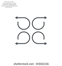 4 Arrow Pictogram Refresh Reload Rotation Vector De Stock Libre De