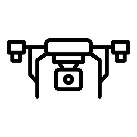 Control Drone Icon Outline Vector Aerial Camera 15041353 Vector Art At Vecteezy