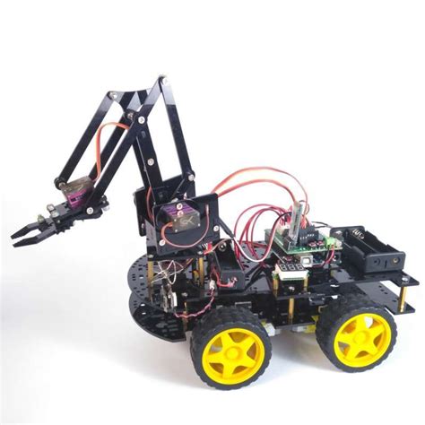 Jual Robot Lengan Beroda Arm Car Arduino Kontrol Wireless Bluetooth Android Dengan Kamera Fpv