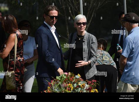 Son Jack Ellis And Sister In Law At Writer Bob Elliss Funeral Sydney On Saturday April 9 2016