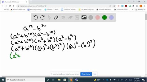 Solved Completely Factor The Following Polynomials Write Prime If A