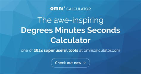 Degrees Minutes Seconds Calculator DMS