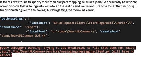Verify Remote Debugging With Multiple Path Mappings Issue 2626
