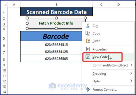 Creating A Barcode Scanner Macro In Excel 5 Methods