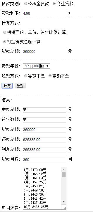 jQueryEasyUI实现房贷计算器详细教程 jQuery部分 灰信网软件开发博客聚合