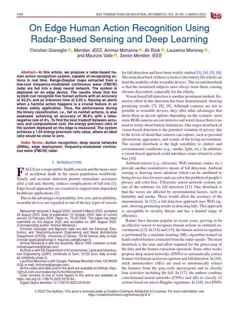 Onedgehumanactionrecognitionusingradar Basedsensinganddeeplearning Pdf Receiver