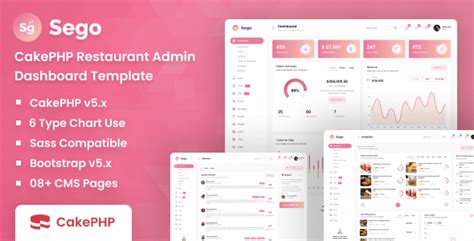 sego cakephp restaurant admin dashboard template graphicfort